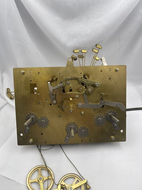 USED GRANDFATHER CLOCK Movement Ridgeway Hermle for parts 1161-853BS ...