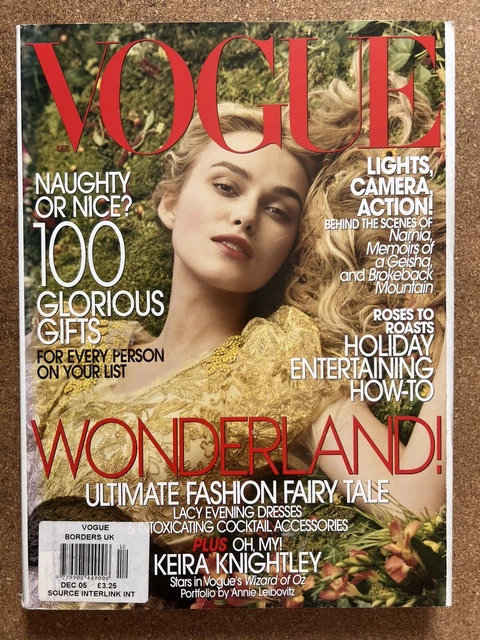 VOGUE US MAGAZINE Keira Knightley December 2005 Vintage American USA ...