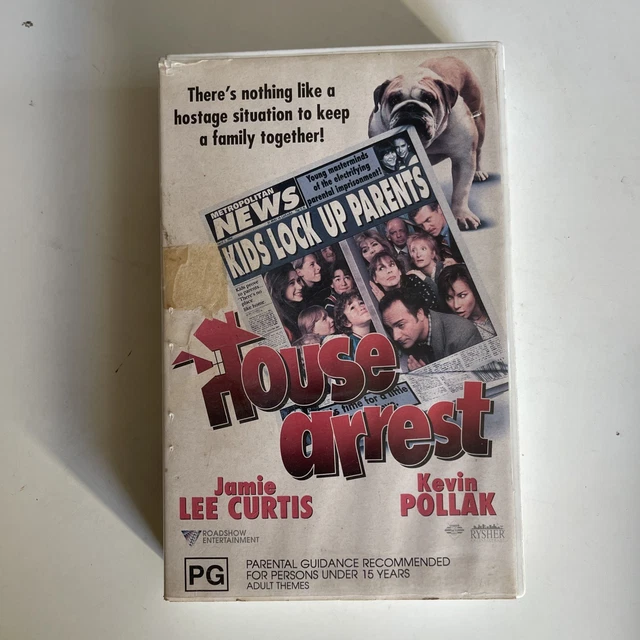 HOUSE ARREST (VHS, 1997) Big Box Roadshow Home Video RARE Jamie Lee ...
