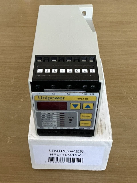 UNIPOWER HPL110/415V MOTOR Load Monitor Version 4 £44.99 - PicClick UK