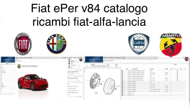 FIAT EPER V.84 - Catalogo Ricambi Con Prezzi Per Fiat Lancia Alfa Romeo ...