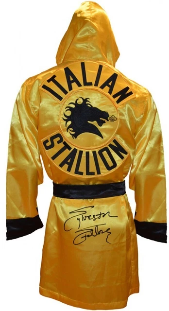 SYLVESTER STALLONE AUTOGRAPHED ROCKY III Italian Stallion Boxing Robe £ ...