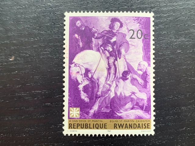 RWANDA REPUBLIQUE RWANDAISE 1967 Paintings 20C Van Dyck St Martin ...