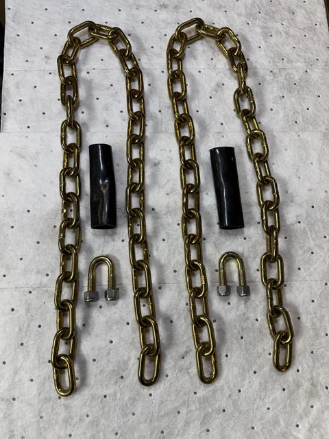 FOR WESTERN PRO PLUS snowplow LIFT CHAINS KIT & U-BOLTS 20% stronger ...