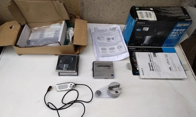 SONY MINIDISC PORTABLE Recorder Player Walkman Mz-NH1 Stand Charger ...