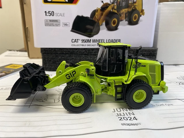 1/50 CUSTOM GREEN GIP DM Caterpillar Cat 950M Wheel Loader Diecast ...