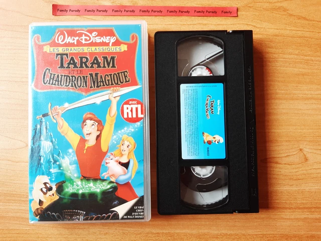 VHS TARAM ET le Chaudron Magique Disney Cassette Vidéo Film Dessin ...