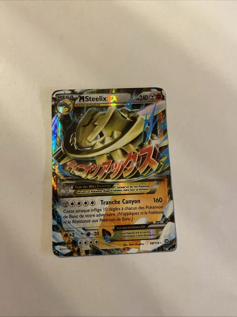 CARTE POKÉMON 68/114 Méga Steelix EX. Série XY Offensive Vapeur. EUR 10 ...