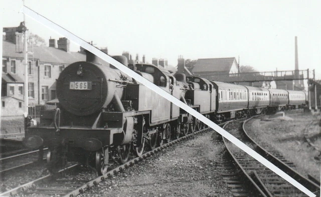 A VIEW OF 42322 & 42382 at ashbourne station in 1957 (derbyshire) £1.50 ...