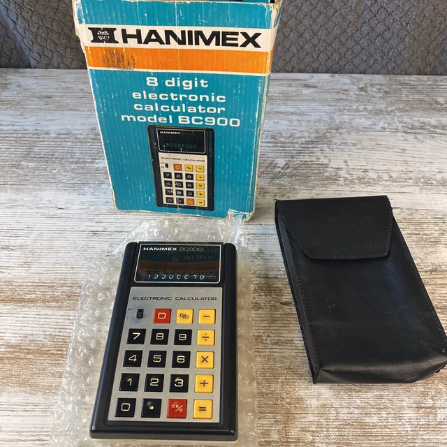 1970S HANIMEX BC900B Retro Vintage Calculator LED 8 Digit Display EUR ...