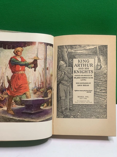 LE ROI ARTHUR et ses chevaliers 1923 livre vintage illustré Louis Rhead ...