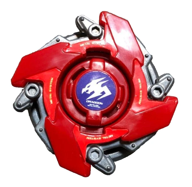 BAKUTEN SHOOT BEYBLADE HMS Dragoon MS Fire Blood Used Good Japan Takara ...