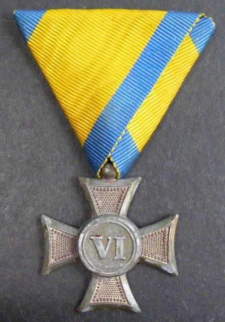 ORIGINAL MEDAL: AUSTRIA: Military Long Service Cross, NCOs & men, 6 ...