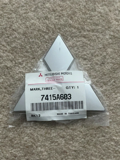 GENUINE MITSUBISHI LANCER Evolution X Front Bumper Badge EVO 10 £59.00 ...
