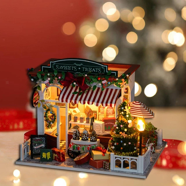 DOLLHOUSE DIY MINIATURE Kits Mini House Making Kits for Birthday Gift ...