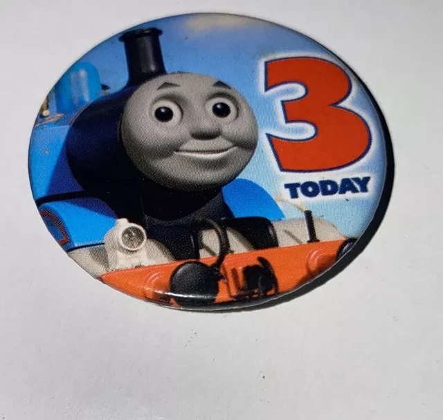 THOMAS THE TANK ENGINE Badge “3 Today” £1.00 - PicClick UK