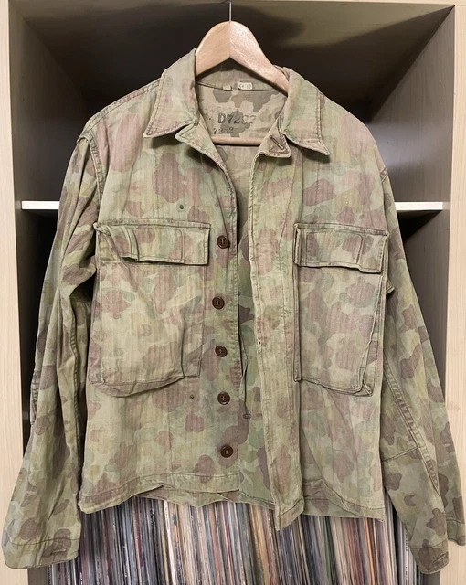 ORIGINAL WW2 US Army HBT Camouflage jacket - Normandy £720.68 - PicClick UK
