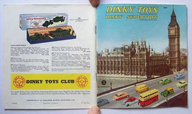 ANCIEN CATALOGUE DINKY Toys et Dinky Supertoys 1958 - Germany EUR 30,00 ...