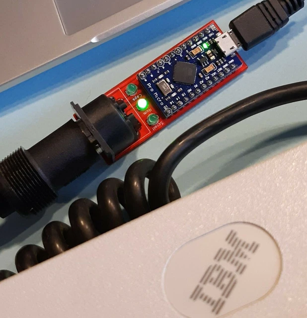 IBM XT/AT VINTAGE Keyboard Adapter - USB (Soarer's Converter)-IBM Model ...