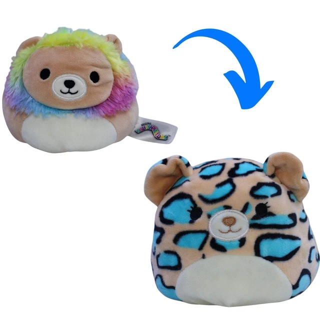 SQUISHMALLOWS, FLIP A Mallows - Löwe & Leopard Kuscheltier 13x13 cm ...
