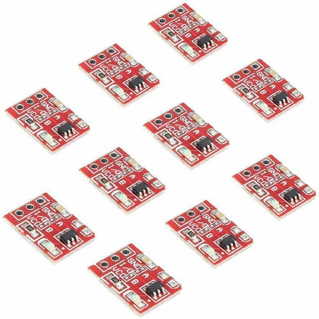 10PCS TTP223 TOUCH Key Module Button Capacitive Switch Self-Locking/No ...