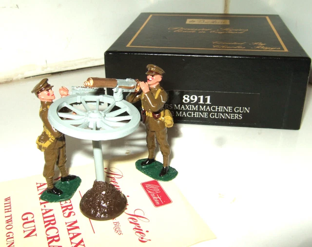BRITAINS 8911 PREMIER WW1, Vickers Maxim A-Aircraft Machine Gun & 2 ...