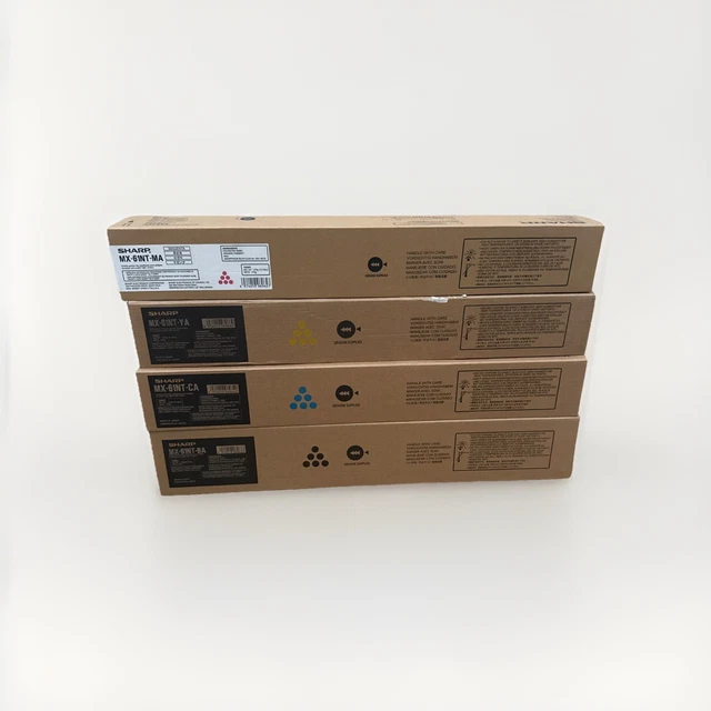 SHARP MX-61NT-BA, MX-61NT-CA, MX-61NT-MA, MX-61NT-YA Full CMYK Toner ...