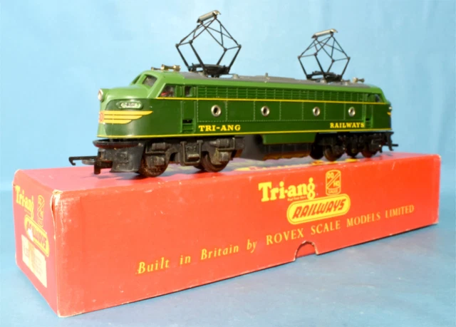 TRI-ANG RAILWAYS R257, Double-ended Electric Locomotive, Two-tone Green ...