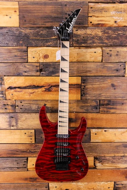 GUITARE ÉLECTRIQUE JACKSON JS34Q Dinky DKAM rouge transparent EUR 314 ...