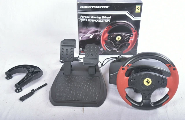 THRUSTMASTER FERRARI RACING Wheel Red Legend Volante Set 2 Pedali PC ...