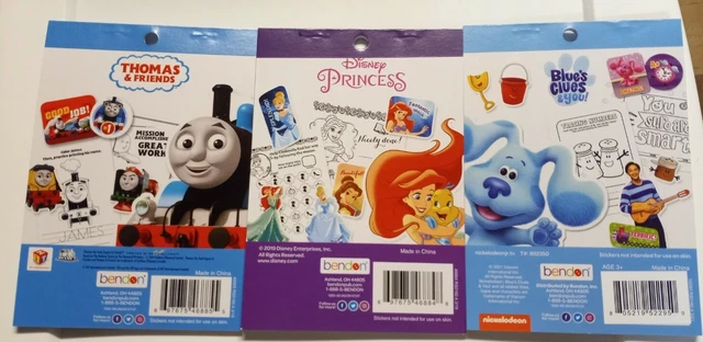 THOMAS THE TRAIN,BLUES Clues,Disney Princess Reward Sticker & Activity ...