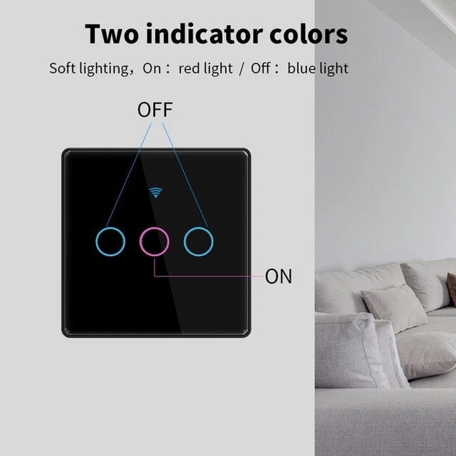 INTERRUPTEUR D' CLAIRAGE WIFI pratique commande vocale et application aucun fil EUR 31,90 ...