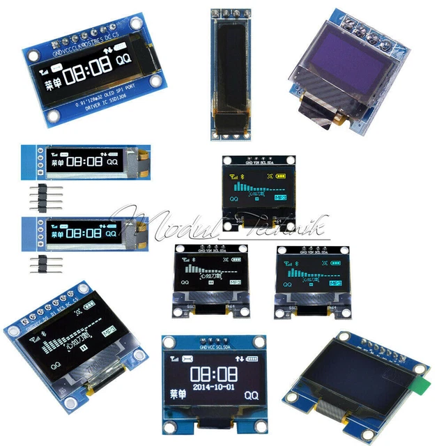 0.49/0.69/0.91/0.96/1.3 INCH IIC I2C/SPI Screen OLED Display Module For ...