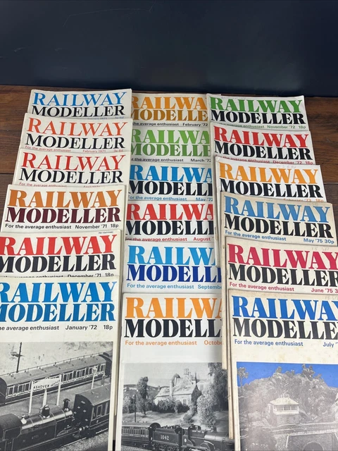 VINTAGE RAILWAY MODELLER 1970s MODEL RAIL MAGAZINES X18 £17.99 ...