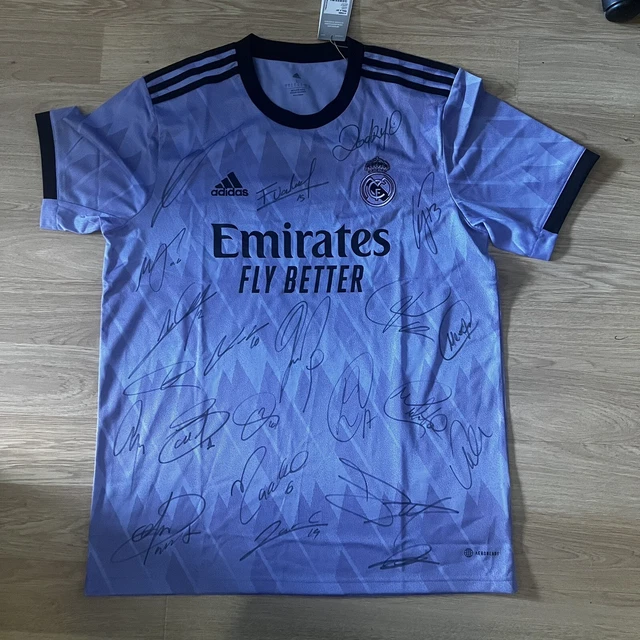 CAMISETA REAL MADRID oficial firmada por jugadores Adidas Signed ...
