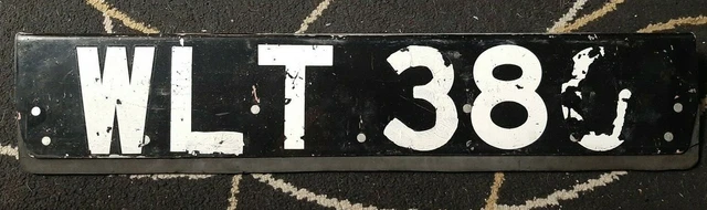 LONDON TRANSPORT ORIGINAL Routemaster Bus Registration Plate RM 380 WLT ...