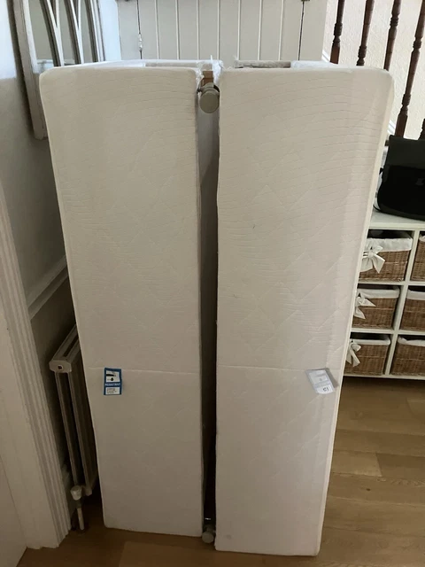 SLUMBERLAND KING SIZE Sprung Bed Base, 4 Storage Drawers And Leather ...