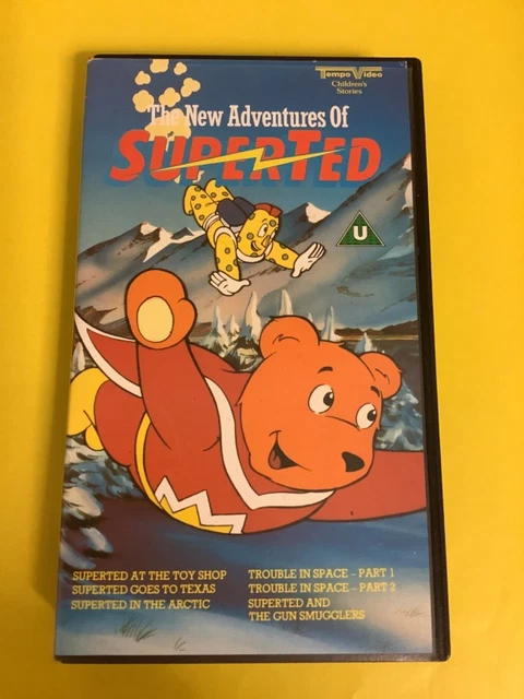 THE NEW ADVENTURES OF SUPERTED PAL VHS Video 1988 TEMPO VIDEO CHILDREN ...