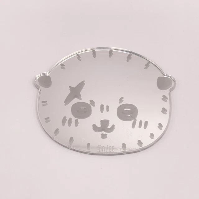 RAKKO SEA OTTER Chiikawa Face Mirror Sticker Japan Limited Japanese ...