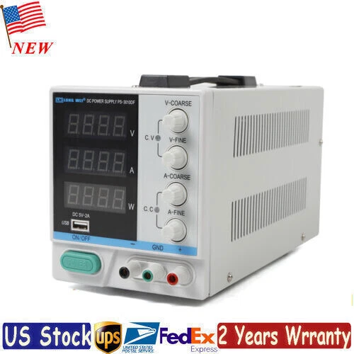 0-30V 0-10A DC Digital Regulated Power Supply Precision Variable ...