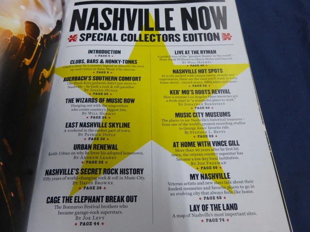 ROLLING STONE NASHVILLE Now Collectors Edition Magazine Used, Bob Dylan ...