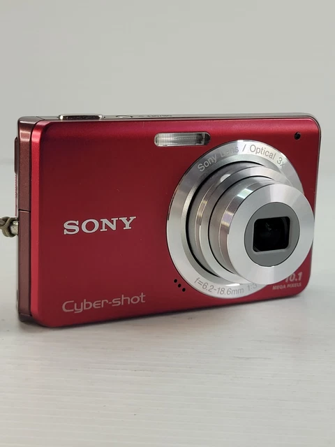 SONY CYBER-SHOT DSC-W180 10.1MP Red Point and Shoot Camera - Works EUR ...