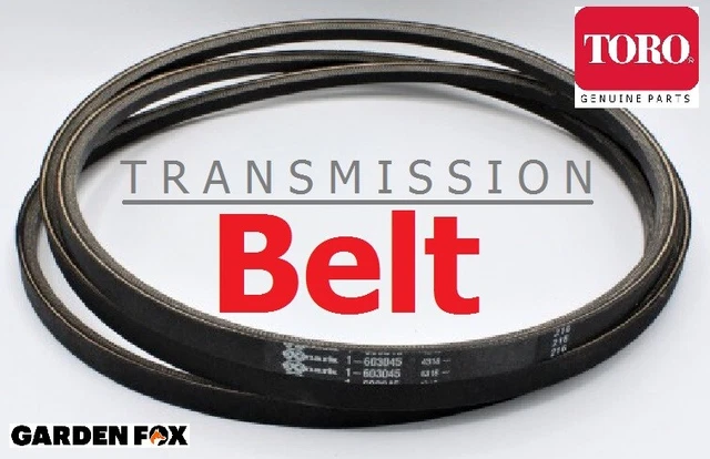 GENUINE TORO XLS 420T Lawntractor - Under Chassis TRANSMISSION BELT 1 ...
