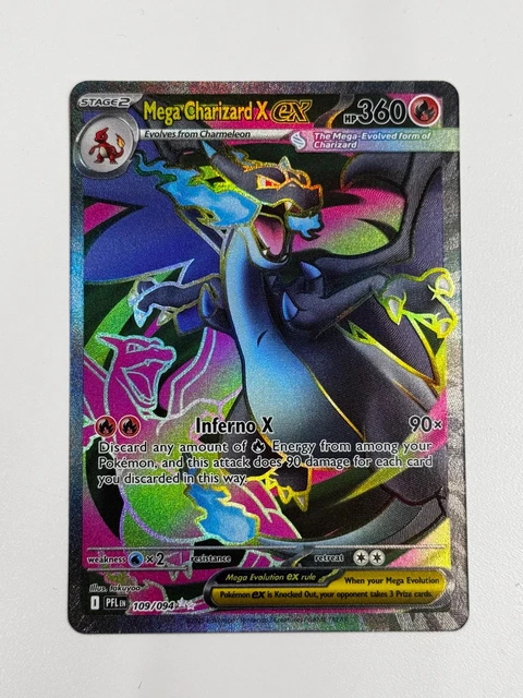 2025 POKEMON PHANTASMAL Flames Mega Charizard EX #109/94 FA £66.68 ...