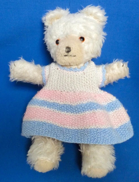 VINTAGE WENDY BOSTON White Mohair Teddy £0.99 - PicClick UK