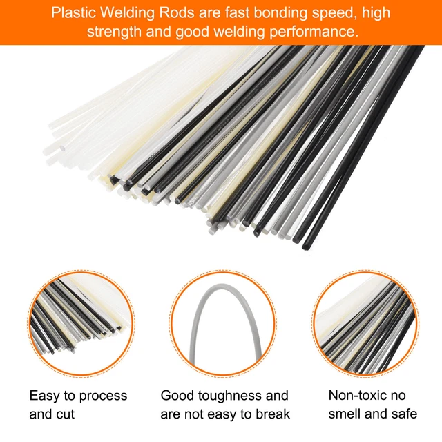 78PCS 8 INCH Plastic Welding Rods PU/PP/ABS/PE/TPO/PA/PC Welding Strips ...