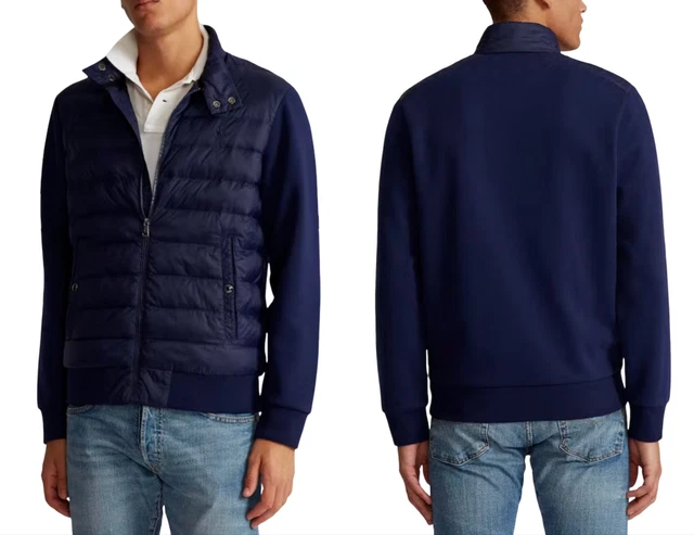 POLO RALPH LAUREN Quilted Hybrid Aviator Quilted Jacket Blouson Bomber ...