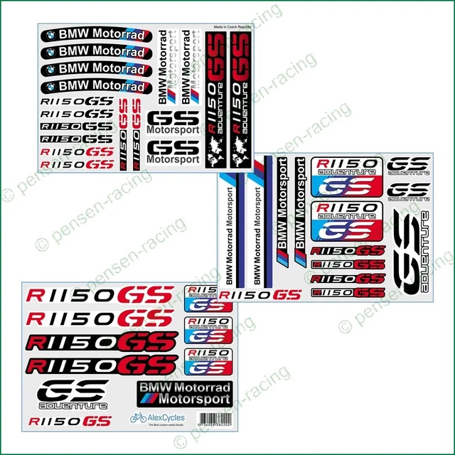 BMW MOTORRAD R1150GS Racing Motorsport Adventure Laminated Decals ...