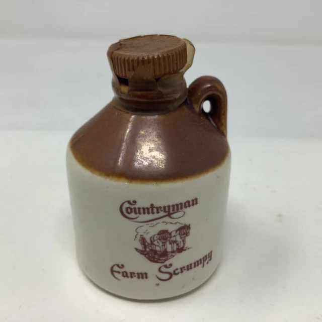 VINTAGE COUNTRYMAN FARM Scrumpy Cornish Cider Stoneware Flagon £9.04 ...