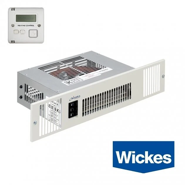 WICKES 2KW ELECTRIC Under Cupboard WIRELESS Kitchen Plinth Heater WHITE GRILLE £179.99 - PicClick UK